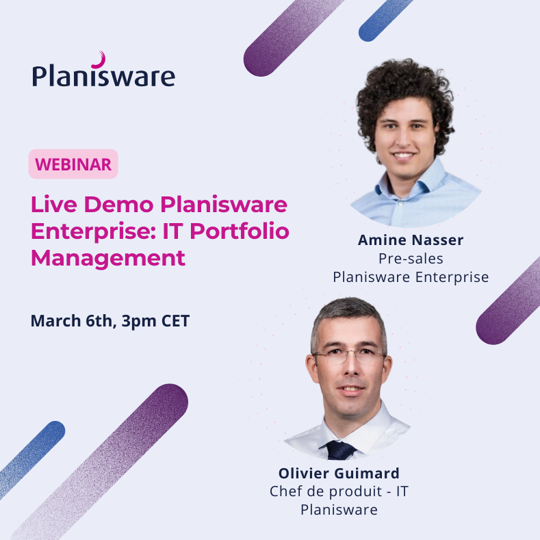 Live Demo Planisware Enterprise: IT Portfolio Management | Planisware